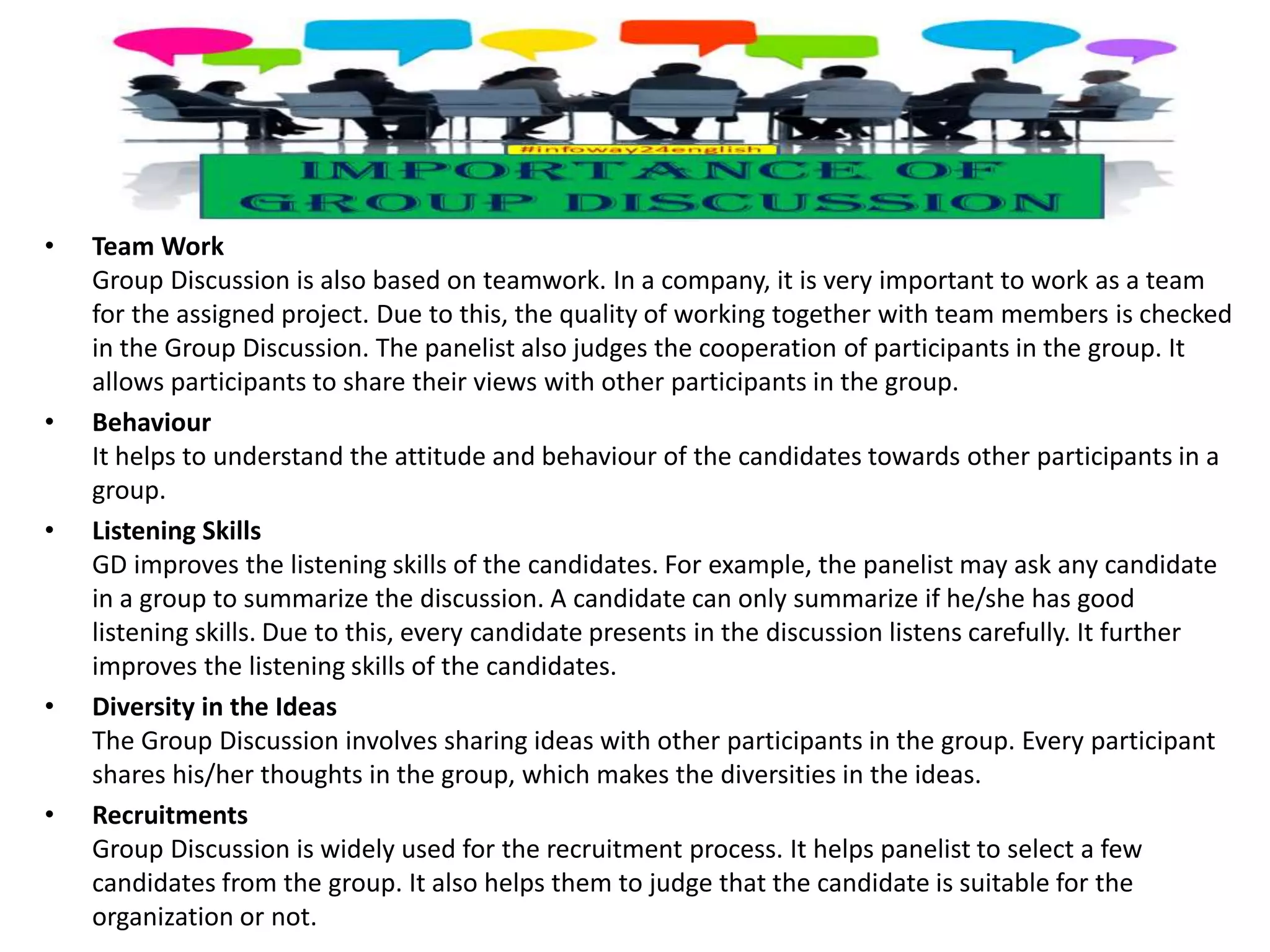 Group discussion; B.pharmacy 1 semester | PPTX