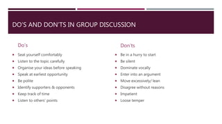 Group discussion | PPT