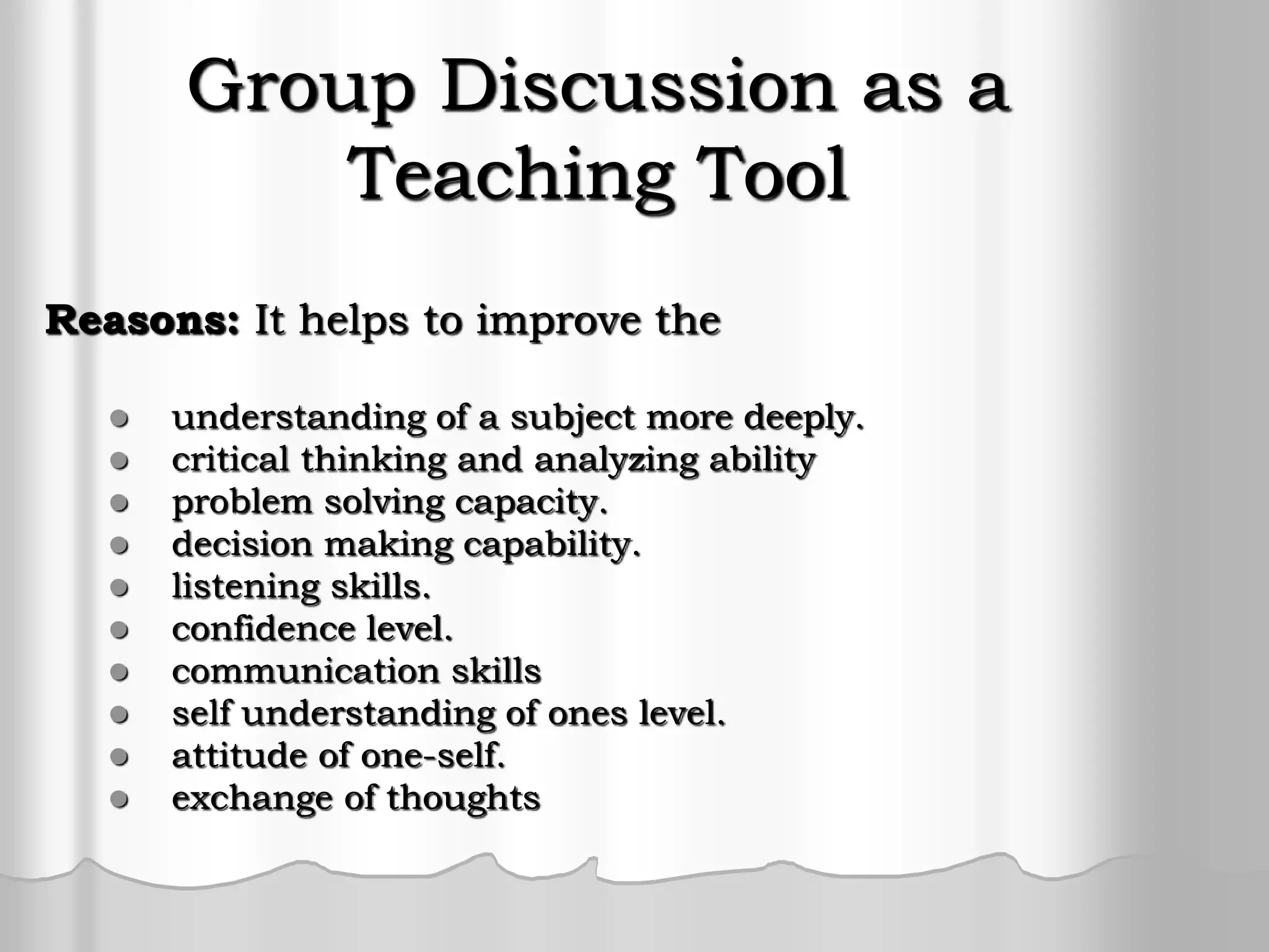 Group discussion | PPT