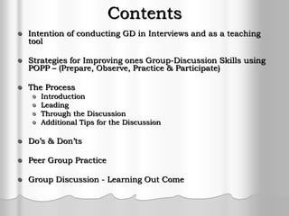 Group discussion | PPT