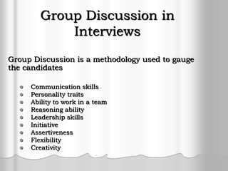 Group discussion | PPT