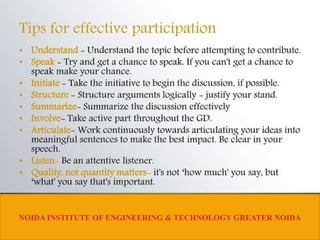 group discussion (How to conduct group discussion) | PPTX