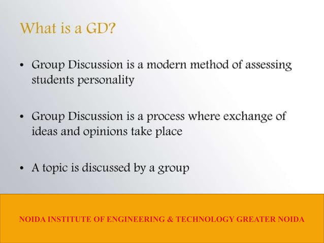 group discussion (How to conduct group discussion) | PPTX