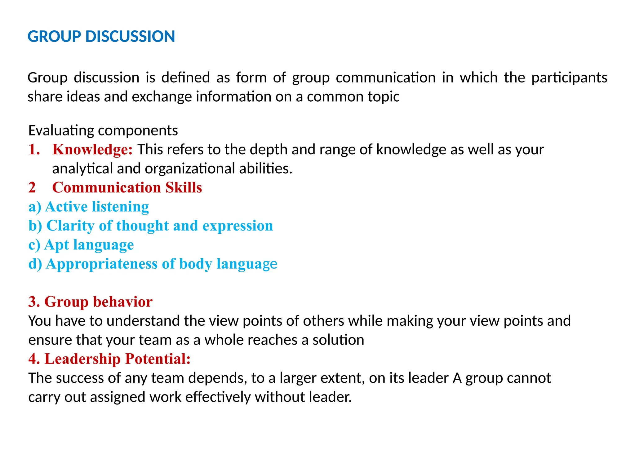 Group discussion, importance of Group discussion | PPTX