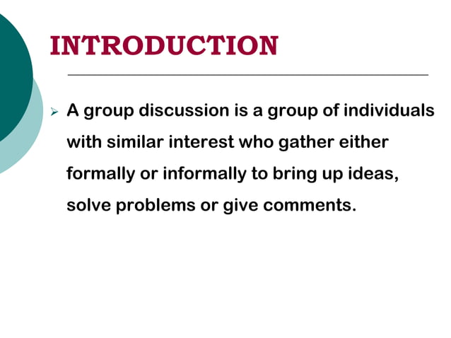 Group discussion | PDF