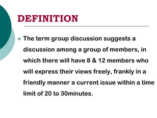 Group discussion | PDF