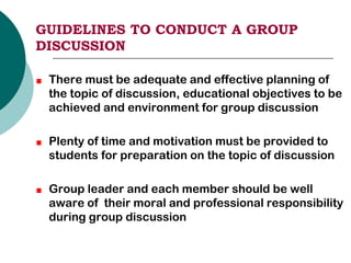 Group discussion | PDF