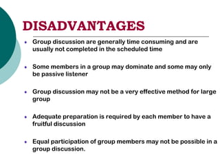 Group discussion | PDF