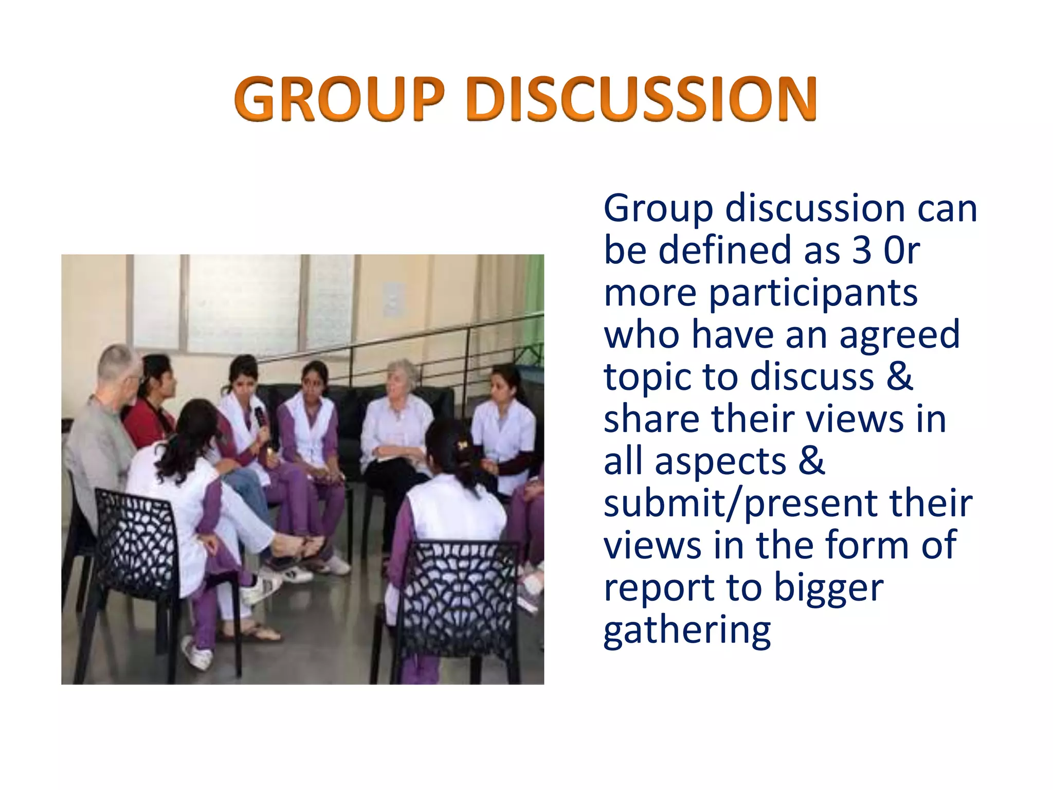 Group discussion | PPTX