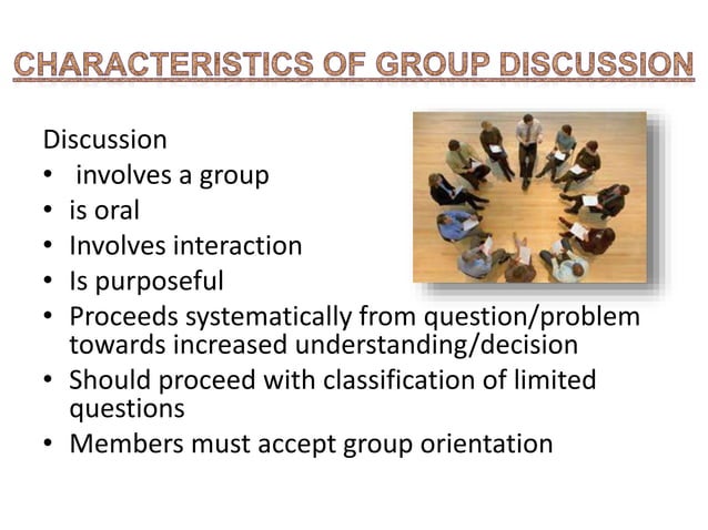 Group discussion | PPTX