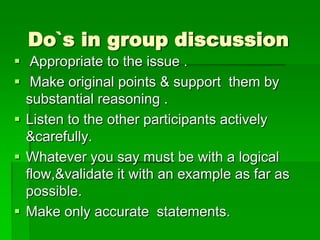 Group discussion(130210125095) | PPT