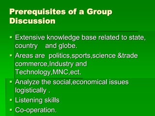 Group discussion(130210125095) | PPT