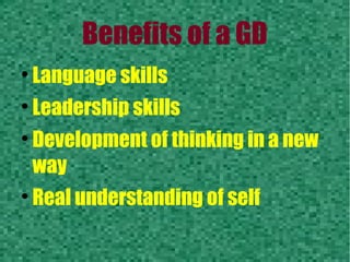 GROUP DISCUSSION | PPT