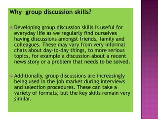 Group discussion | PPT