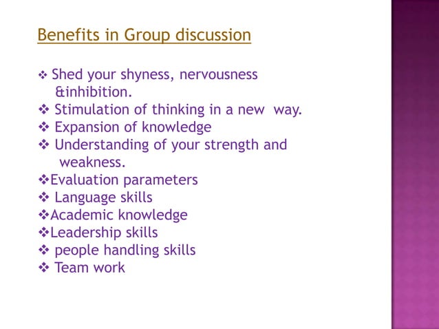 Group discussion | PPT