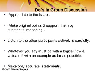 Group Discussion Tips | PPT