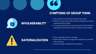 How Groupthink becomes fiasco of space shuttle challenger | PDF