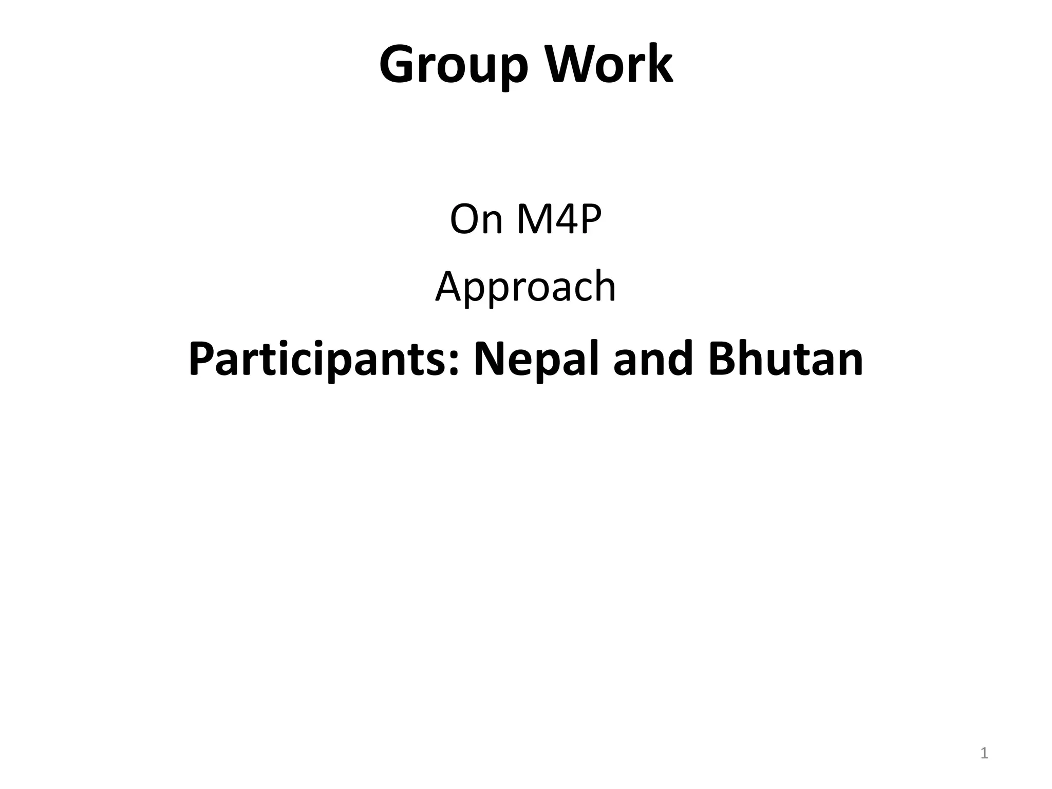 Group discussion Nepal & Bhutan | PPTX