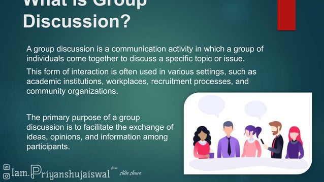 What is GROUP DISCUSSION and Types of GD, pros and Cons | PPTX
