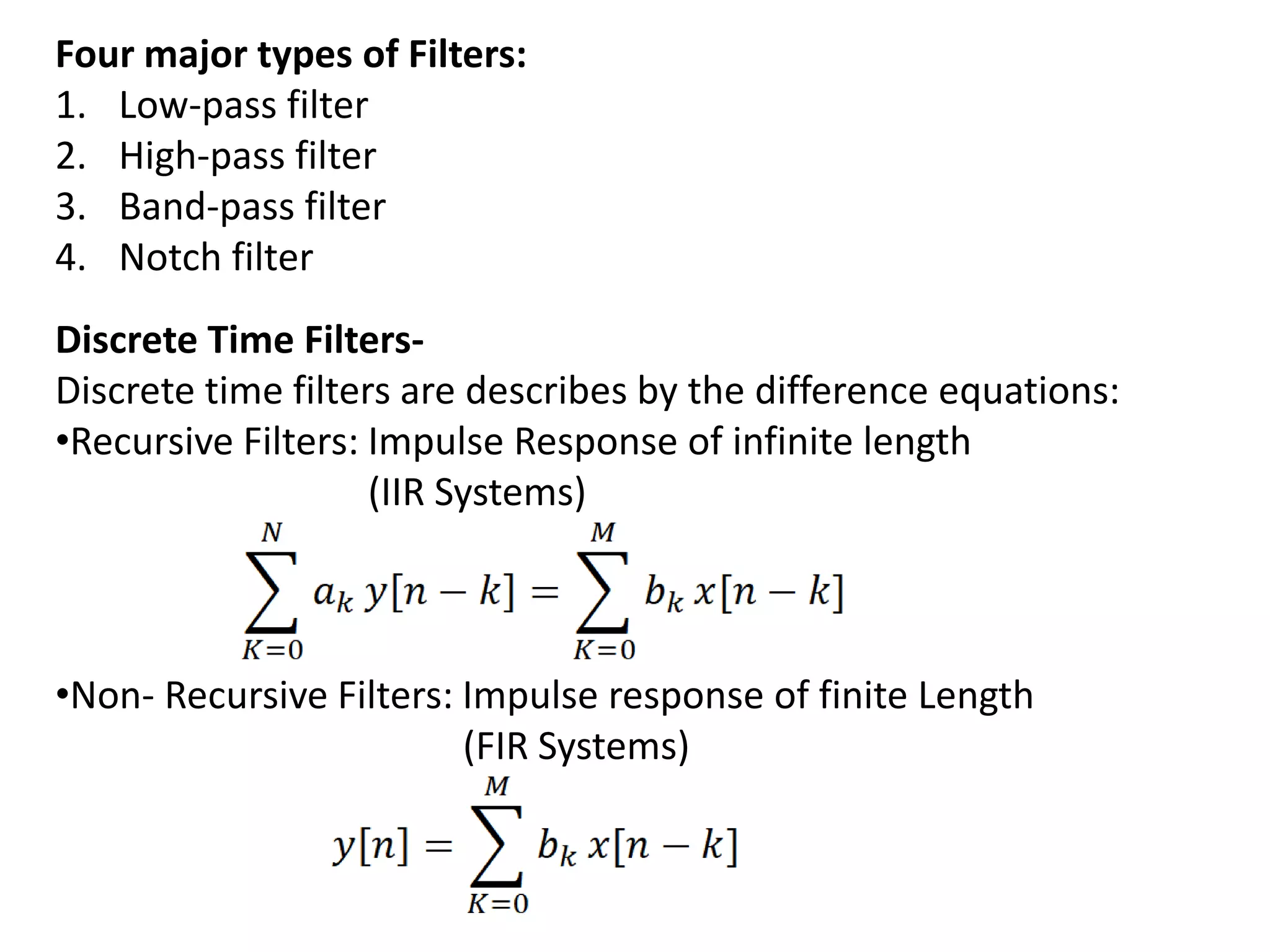 Disrete Filters | PPTX