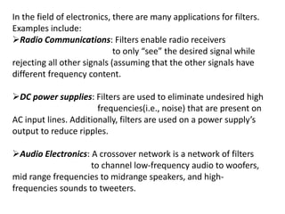 Disrete Filters | PPT