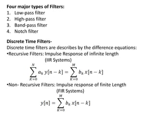 Disrete Filters | PPT