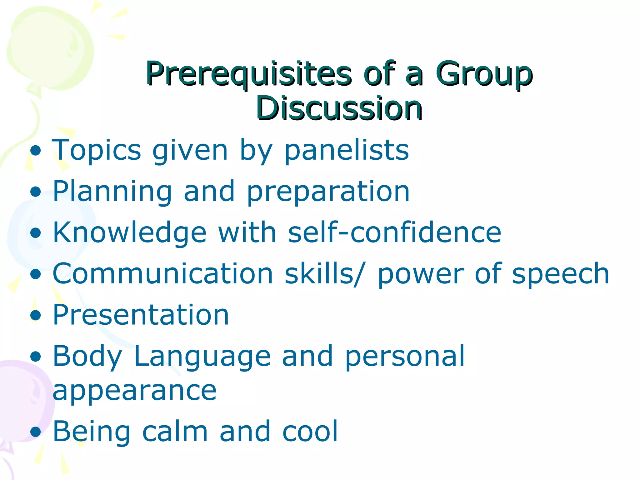 Group discussion ppt | PPT