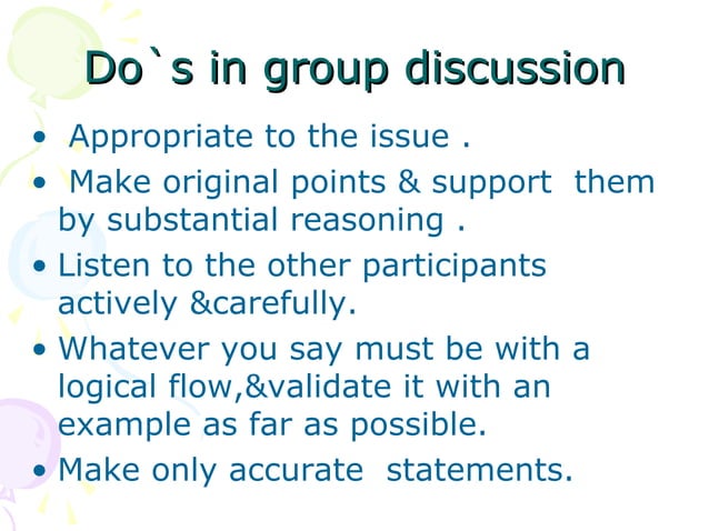 Group discussion ppt | PPT