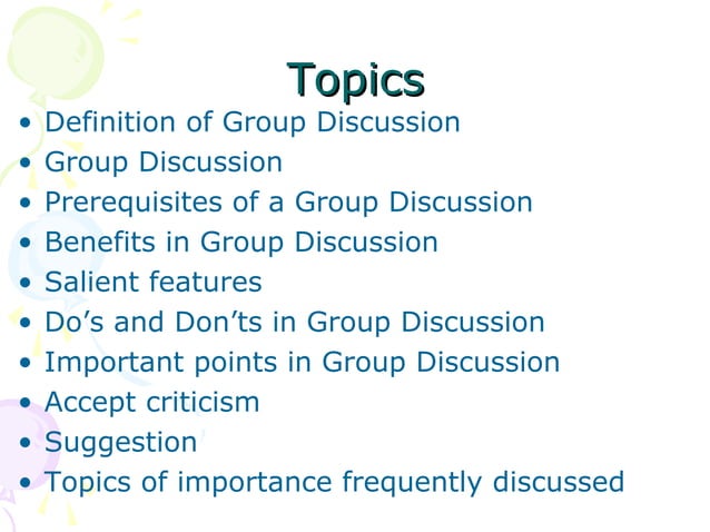 Group discussion ppt | PPT