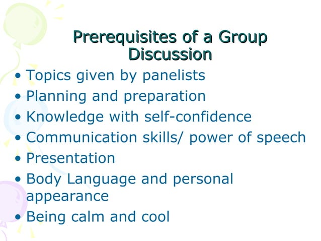 Group discussion ppt | PPT