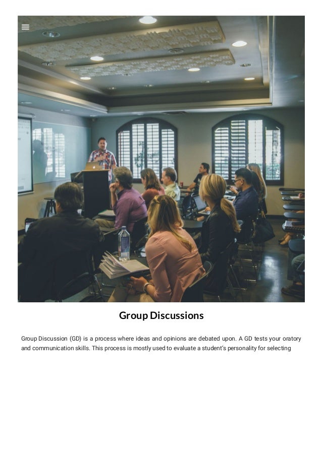 Group Discussions | PDF