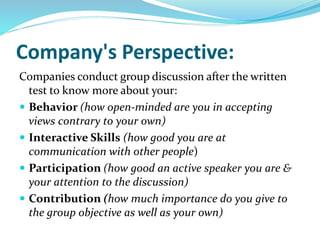 Group Discussions for college Students and working .pptx