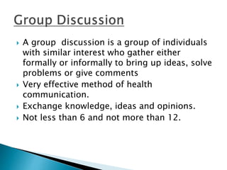 Group Discussion Techniques, Research work | PPTX