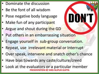 Group discussion term 3 student | PPSX