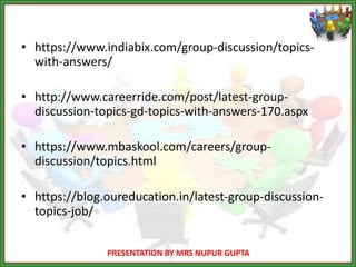 Group discussion term 3 student | PPSX
