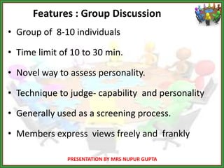 Group discussion term 3 student | PPSX