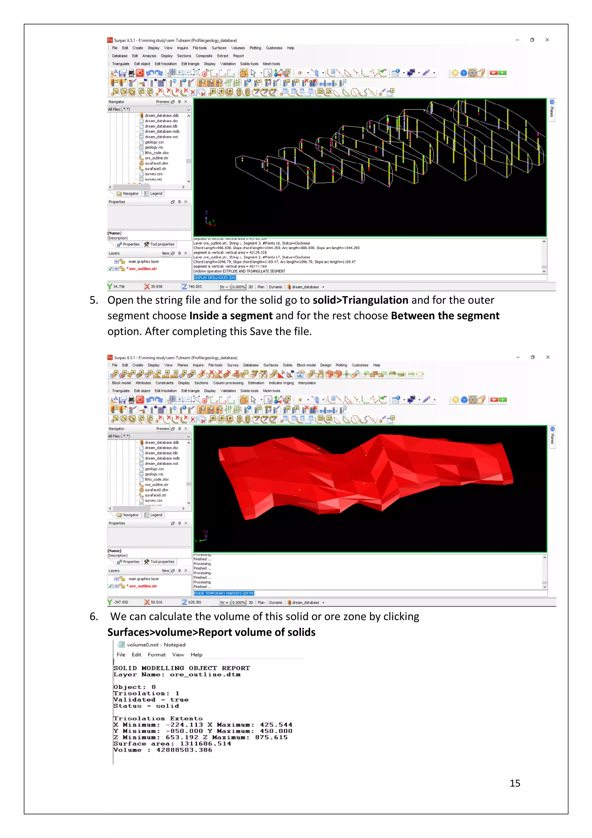Resource Estimation Using Surpac Software In Mining Pdf Databases