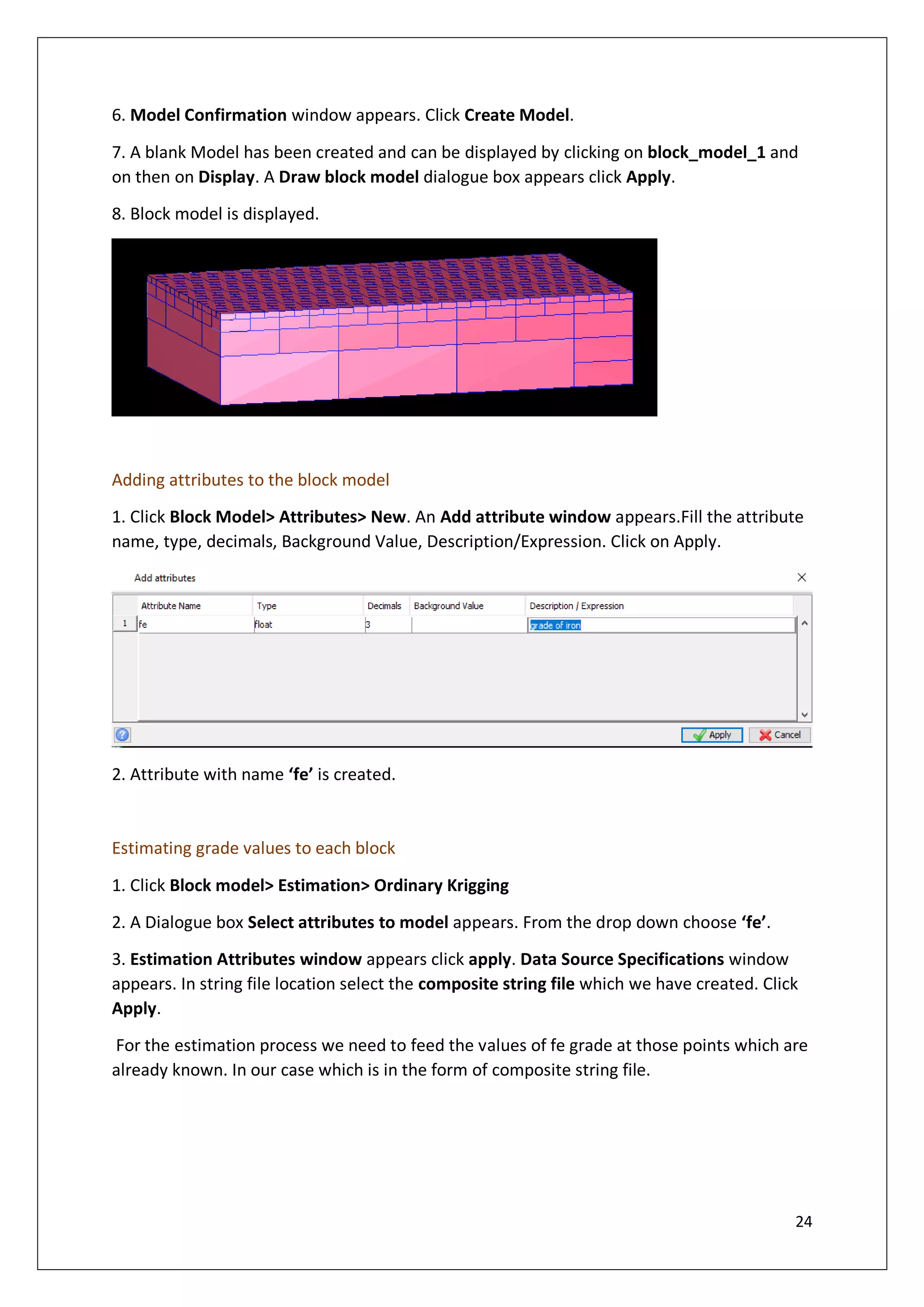 Resource Estimation Using Surpac Software In Mining Pdf Databases