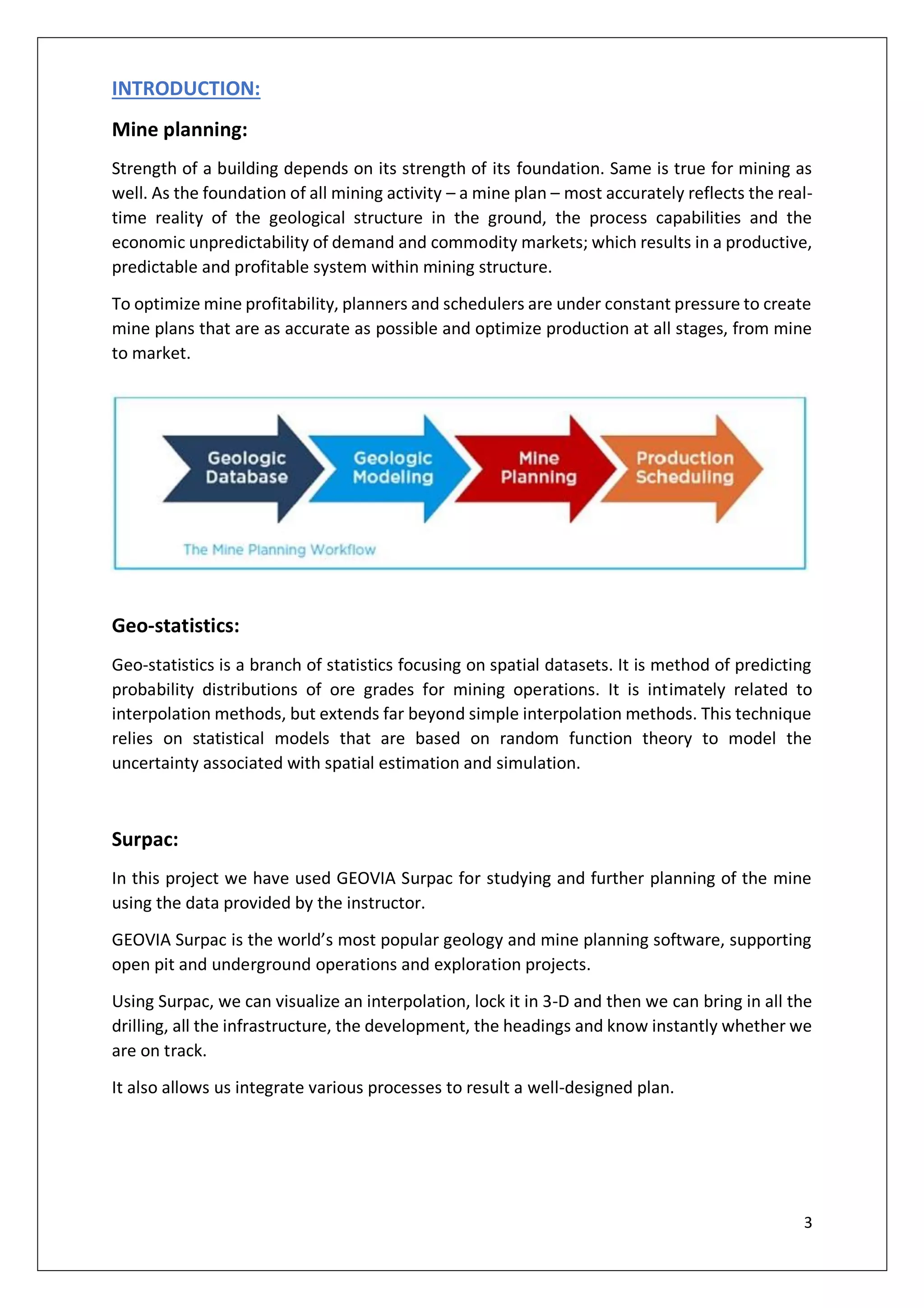 Resource Estimation Using Surpac Software In Mining Pdf Databases