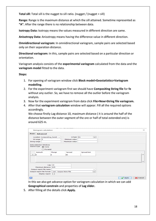 Resource estimation using Surpac software in mining | PDF | Databases | Computer Software and ...