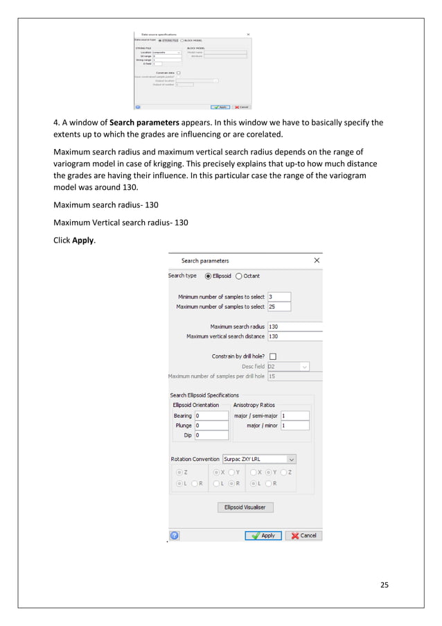 Resource estimation using Surpac software in mining | PDF | Databases | Computer Software and ...