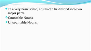 Countability of nouns | PPT