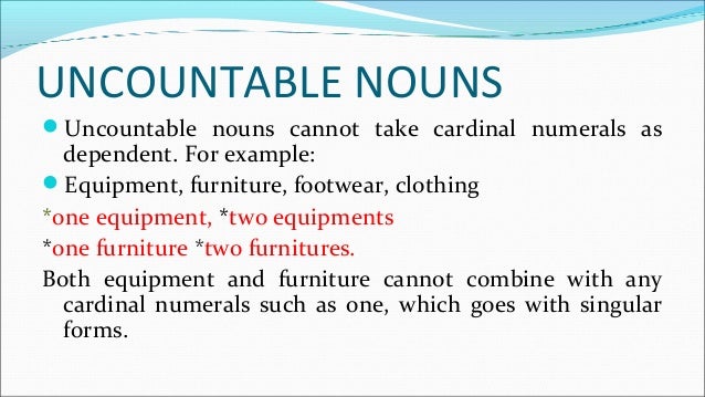 Countability of nouns