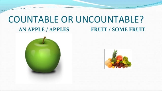 Countability of nouns