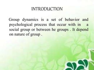Group dynamic | PPT