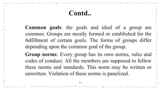 Group dynamic leadership and management | PPTX