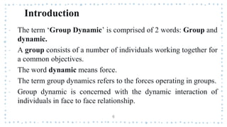 Group dynamic leadership and management | PPTX
