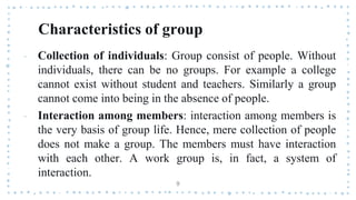 Group dynamic leadership and management | PPTX