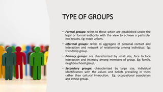 Group Dynamic(presentation for nursing management) | PPTX