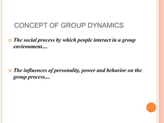 Group Dynamics | PPTX